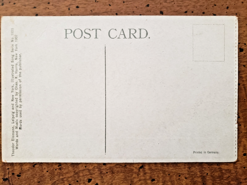 DB ROMANCE POSTCARD "FOR I LOVE YOU, MY VIRGINIA, LOVE YOU TILL I DIE ...