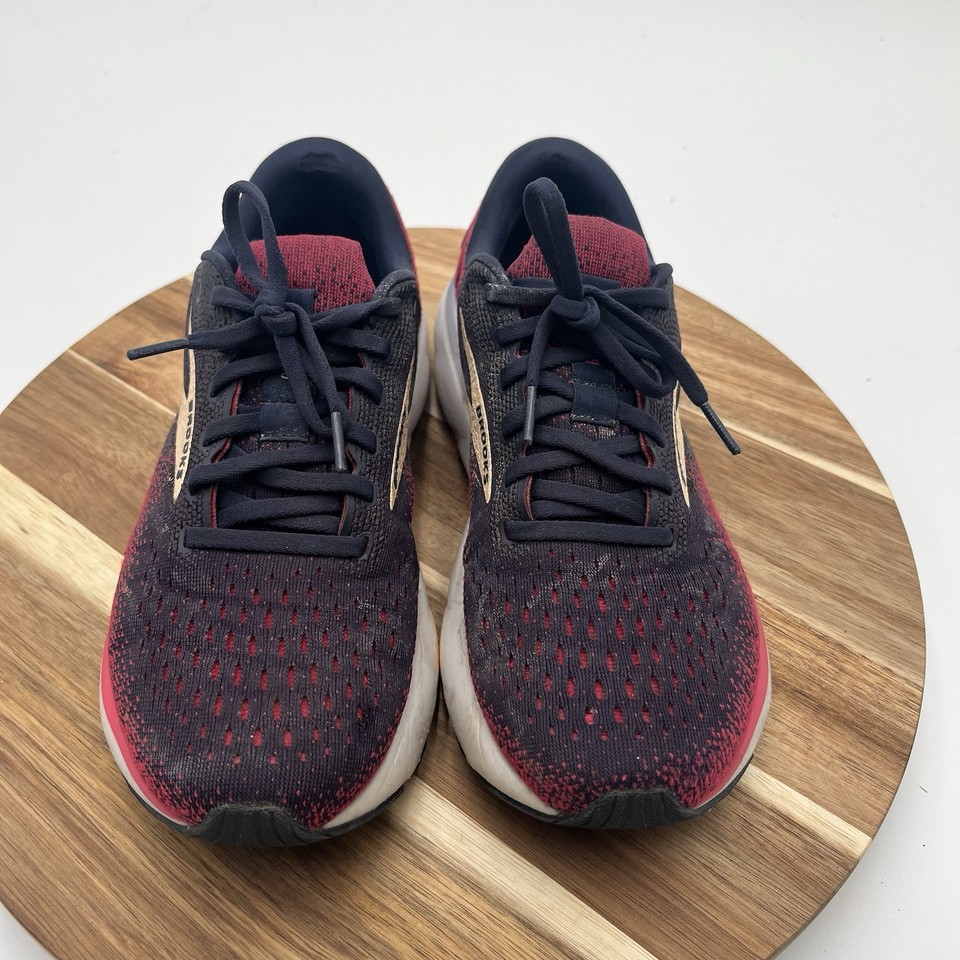 Brooks Womens Ghost 16 Peacoat Raspberry Apricot Running Trainer Shoe ...