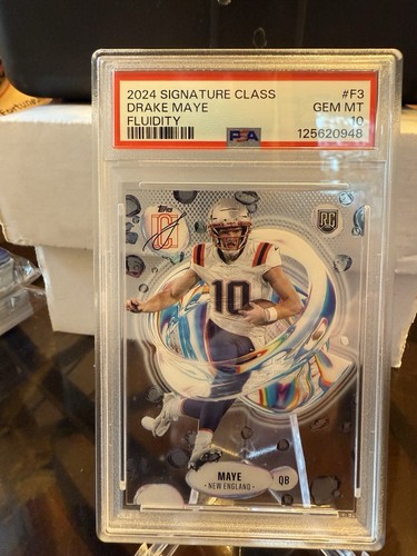 2024 Topps Signature Class Fluidity Case Hit SP #F3 Drake Maye PSA 10 ...