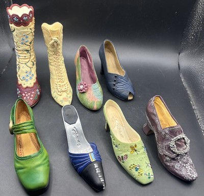 Just the Right Shoe Collectible Resin Shoes Figurines Assorted Lot Of 8 ...