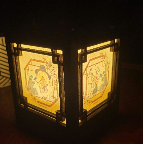 Handmade Korean Wooden LED Lantern Mood Light Hanok Decor Cookie Run | eBay