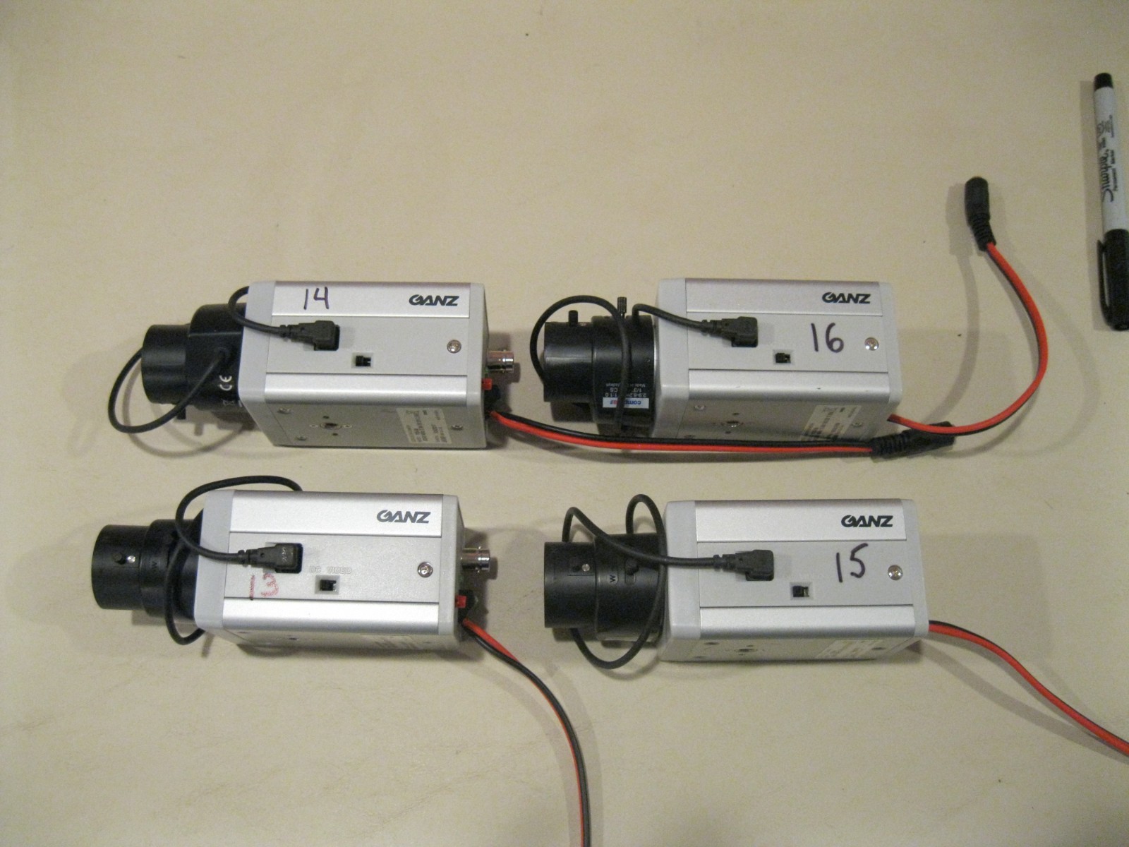 Lot of 4 Ganz Color CCTV cameras | eBay