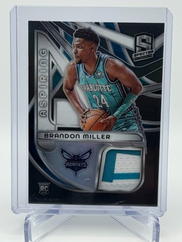 2023-24 Panini Spectra - Aspiring Patches Brandon Miller #ASP-BMR /149 ...