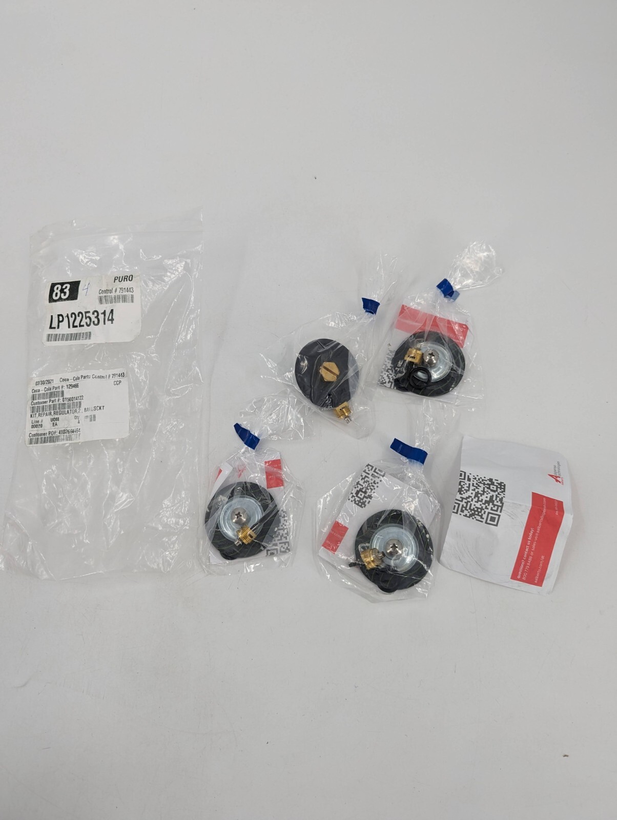 Taprite Regulator Repair Kit 2 CO2 Diaphragm Capsule & Flat Tank Seal ...