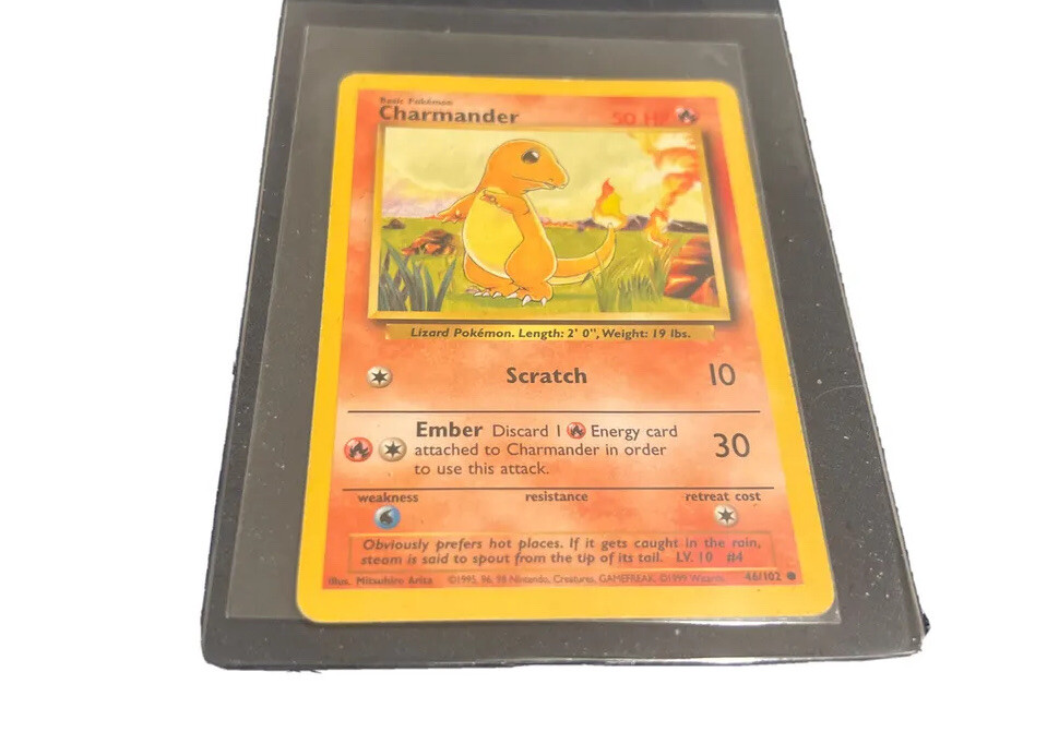 Charmander Pokemon Card 46/102 Original 1995 Base Set Super Rare | eBay