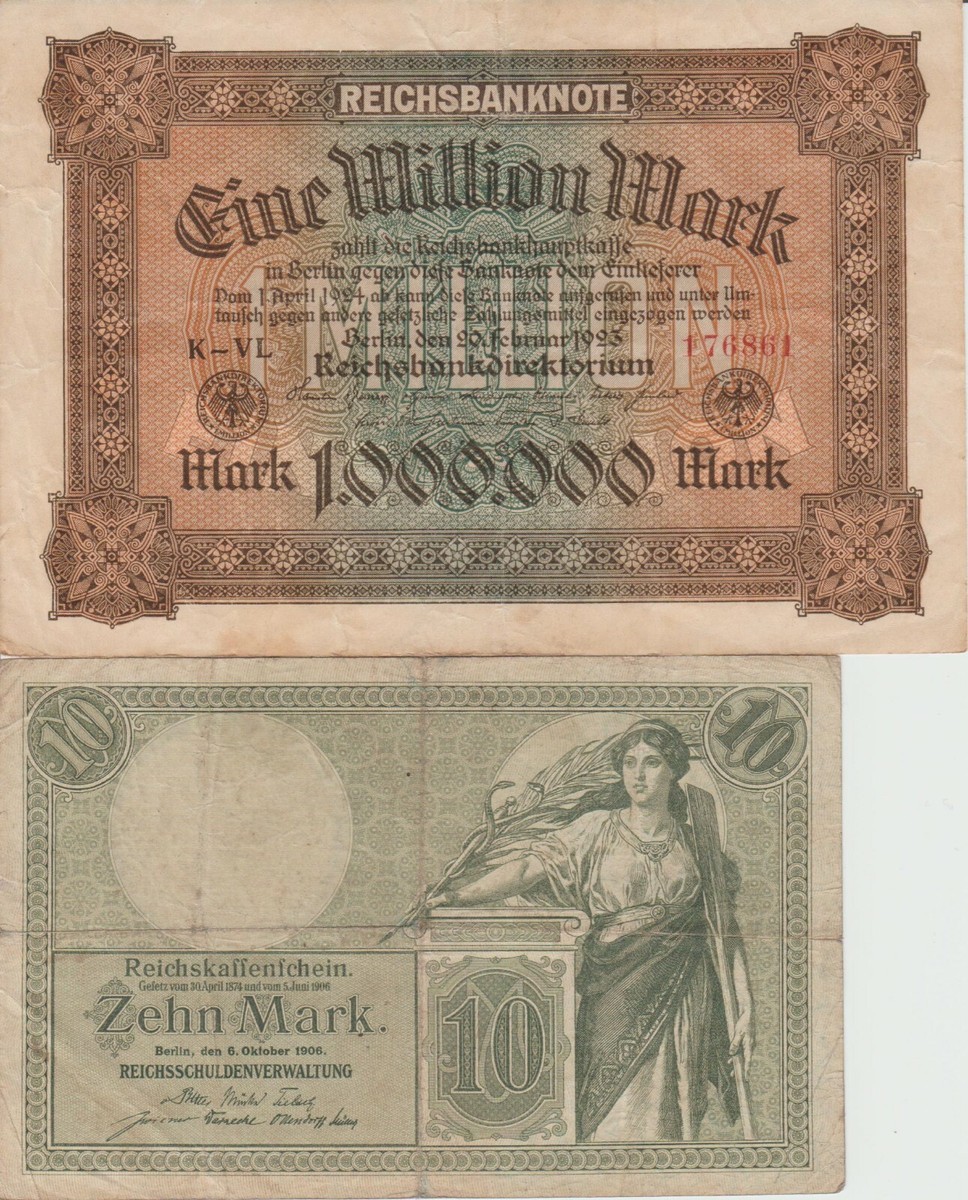 German Banknote Set History Of The German Currency 1910, 41% OFF