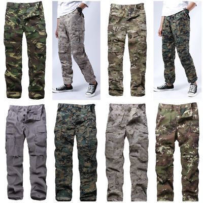 BACKBONE Mens Tactical Military Army Combat BDU Pants Camouflage Cargo ...