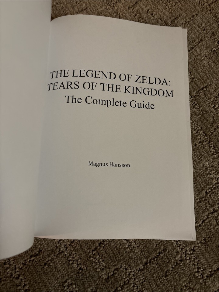 The Legend of Zelda(tm) Tears of the Kingdom - The Complete Guide ...