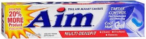 Aim Multi-Benefit Tartar Control Gel Toothpaste, 5.5 oz | eBay