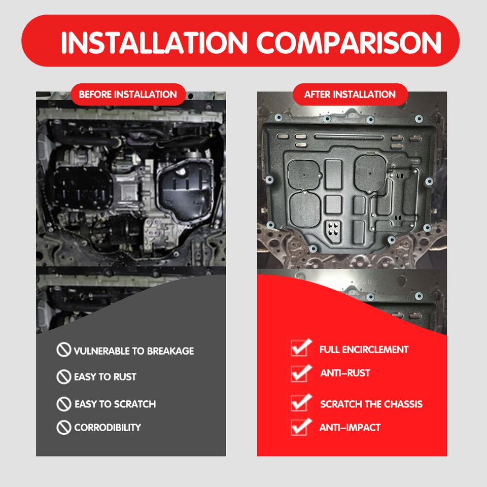 Engine Under Cover car Splash Shield Fit For Toyota Corolla 1.8L 20-23 ...