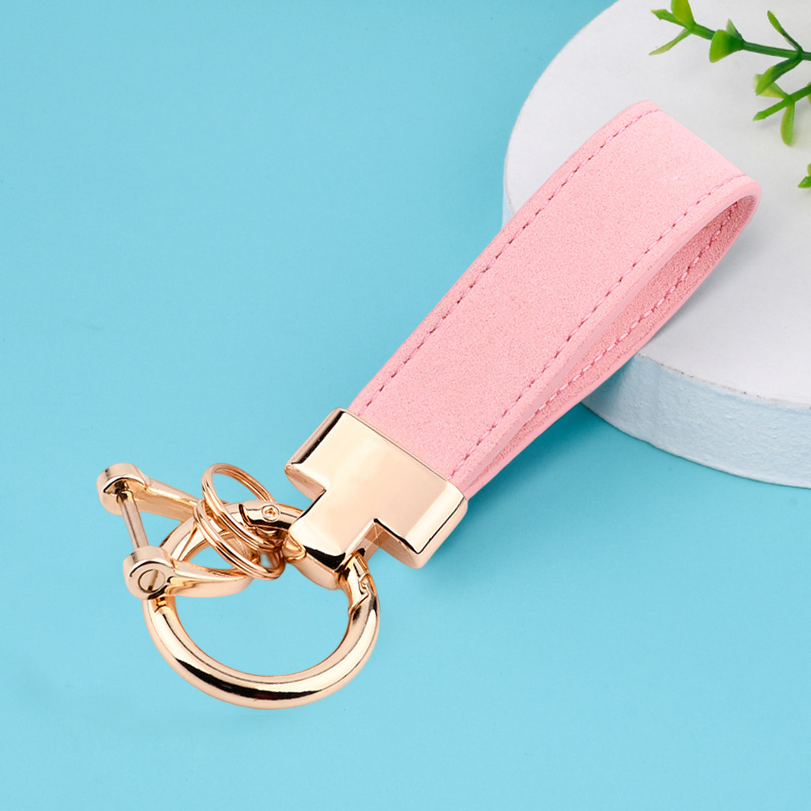 Faux Leather Car Key Chain Luxury Gift Bag Ornament Faux Leather ...