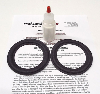 IMF TLS50 IIa 4" Woofer Refoam Kit - Foam Speaker Repair (F4-5) | eBay