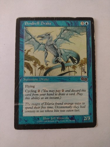 MTG Magic The Gathering Card Pendrell Drake Summon Drake Blue Urza's ...
