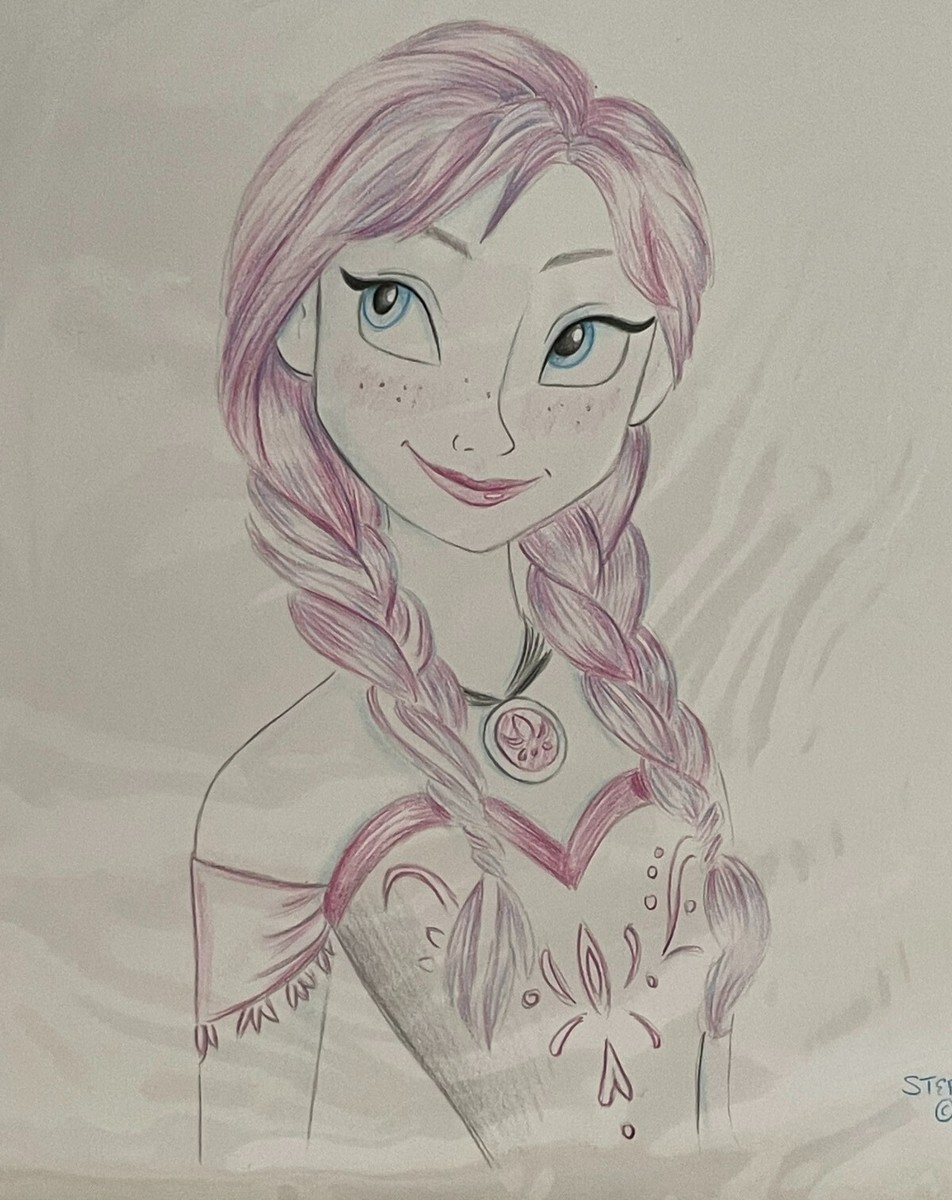 Frozen Anna Drawing Pencil Drawing Frozen2 Queen Anna겨울왕국2