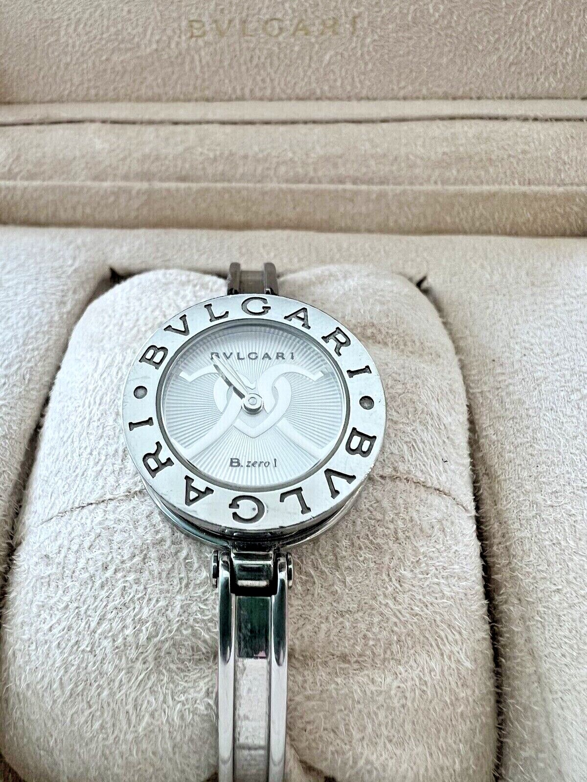 BVLGARI Be Zero One Bangle BZ22S Hearts Silver Dial Quartz Ladies ...