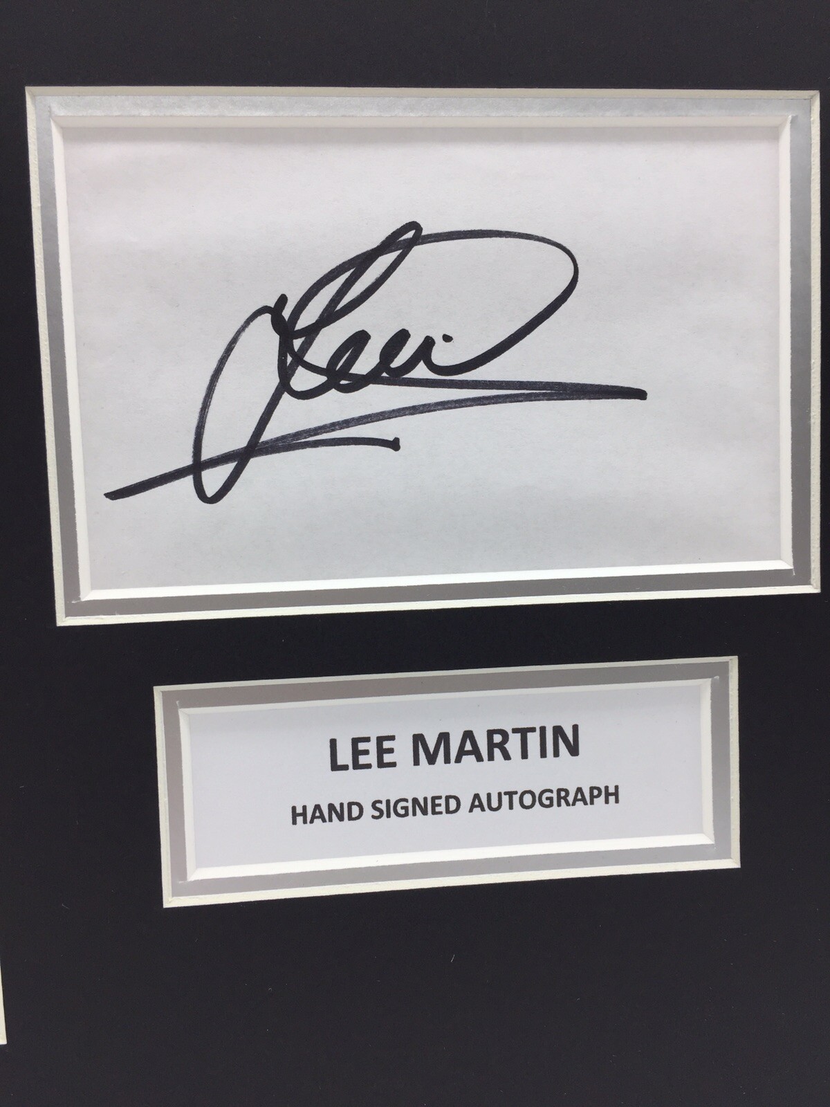 RARE Lee Martin Manchester United Signed Photo Display + COA AUTOGRAPH ...