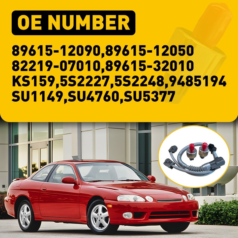 2pcs Knock Sensor 1x & Harness For Lexus IS300 2001-2005 LS400 1998 ...