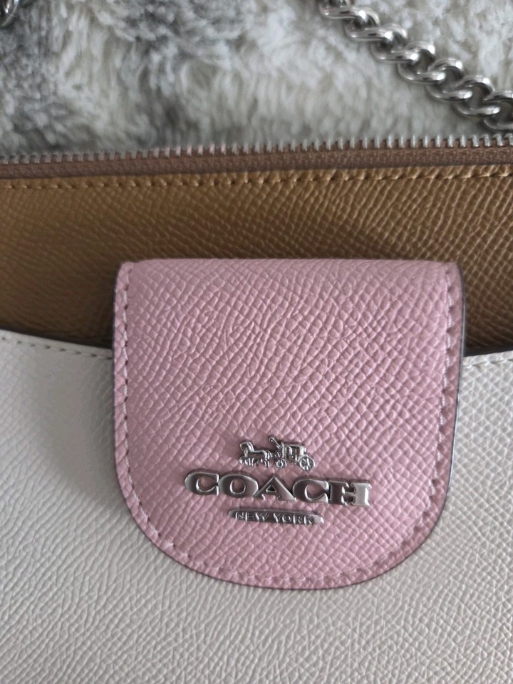 COACH Poppy Crossbody with Detachable Card Case Chalk Powd Multi ...