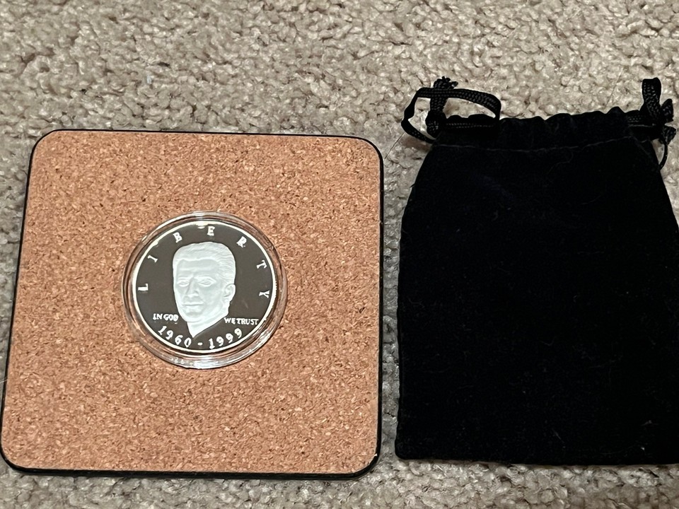 1960 1999 John F Kennedy Jr USA Salutes You .999 1 oz Silver Coin | eBay