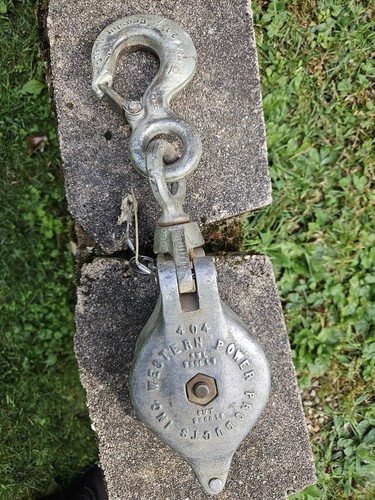 WESTERN POWER PRODUCTS 404 SNATCH BLOCK PULLEY ALUMINUM LINESMAN | eBay