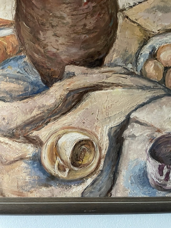 Vintage Mid Century British Oil Painting Still Life Giglia Sprigge ...