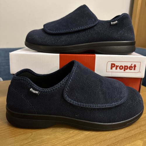 Propet Cush N Foot 9XX(5E) Extra Wide Men's Navy Corduroy Casual ...