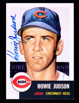1991 Topps Archives 1953 Howie Judson Signed Autograph #12 Baseball ...