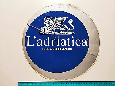 Adhesive L'Adriatica Insurance Years 80 80s Old Sticker Original ...