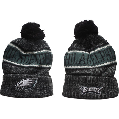 Philadelphia Eagles Hat Team Cuffed Fleece Lined Knit Beanie Removable ...