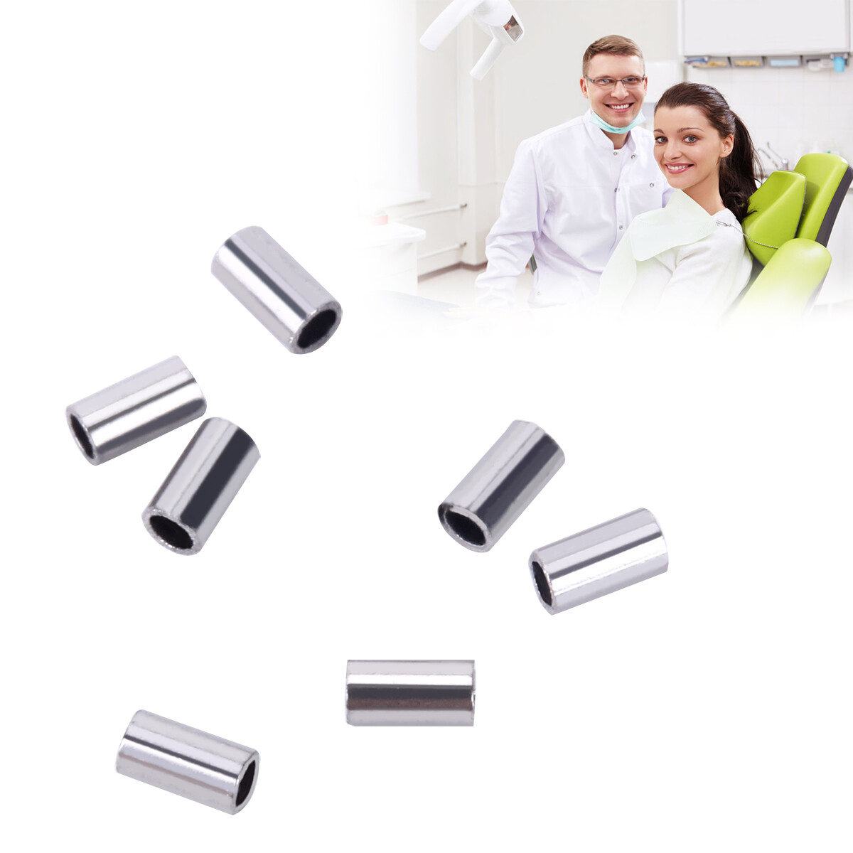 10pcs Dental Orthodontic Crimpable Mini Stops 0.5mm/0.8mm for Round ...