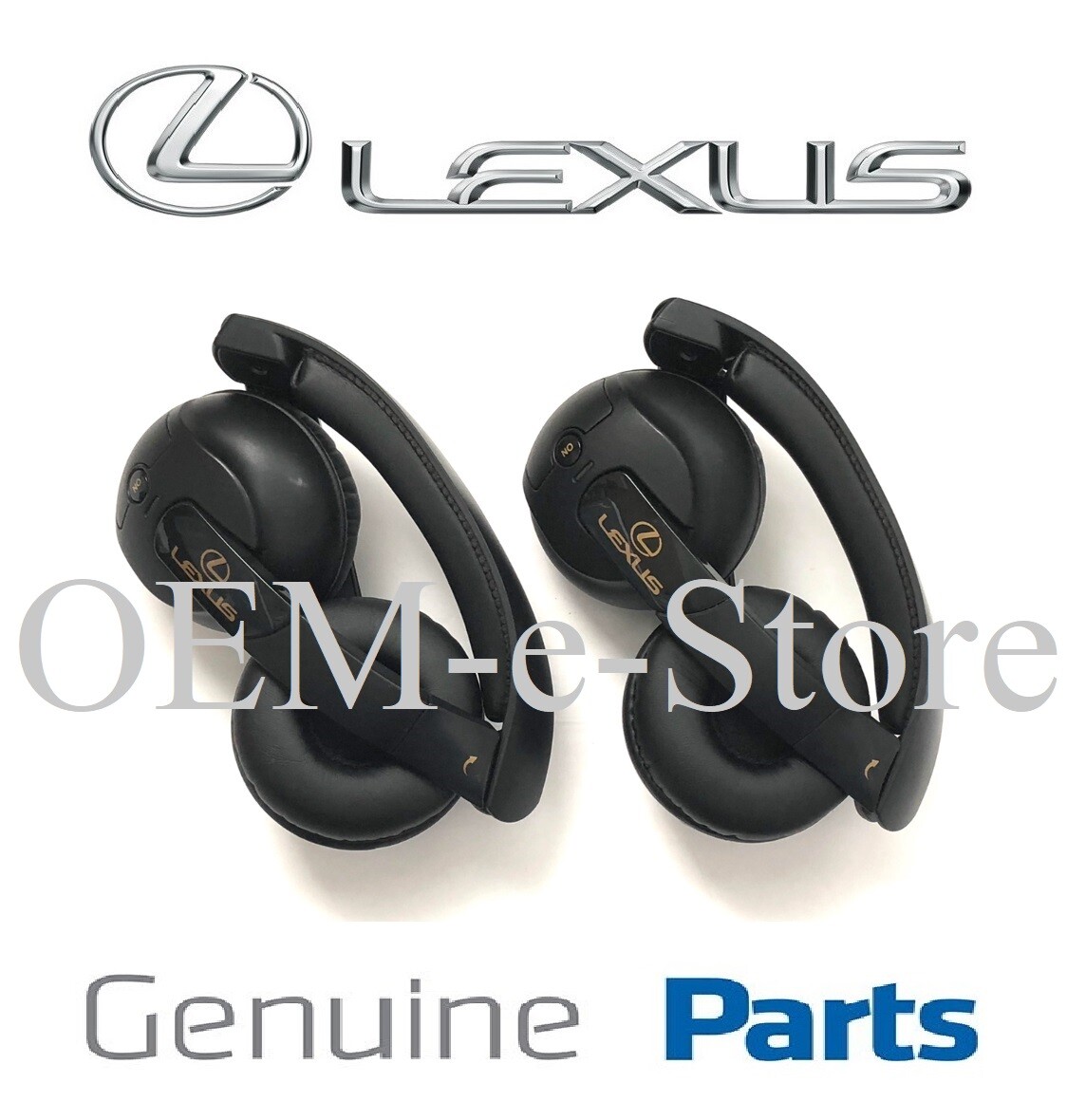 Lexus RX LS LX GX Folding Wireless TWO Headphones >>Read Compatible ...