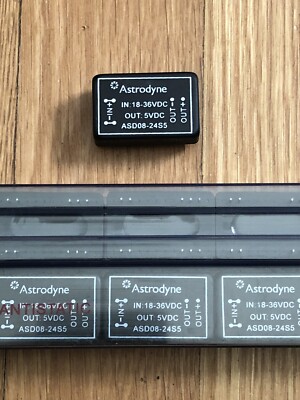 Astrodyne ASD08-24S5 18-36VDC in, 5VDC out 7.5W DC-DC REG PWR SUPPLY ...