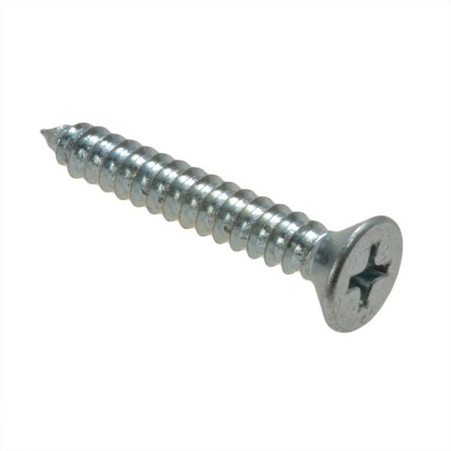Qty 50 Self Tapper Screw 4g x 5/8" Countersunk (PH1) Zinc Plated ...