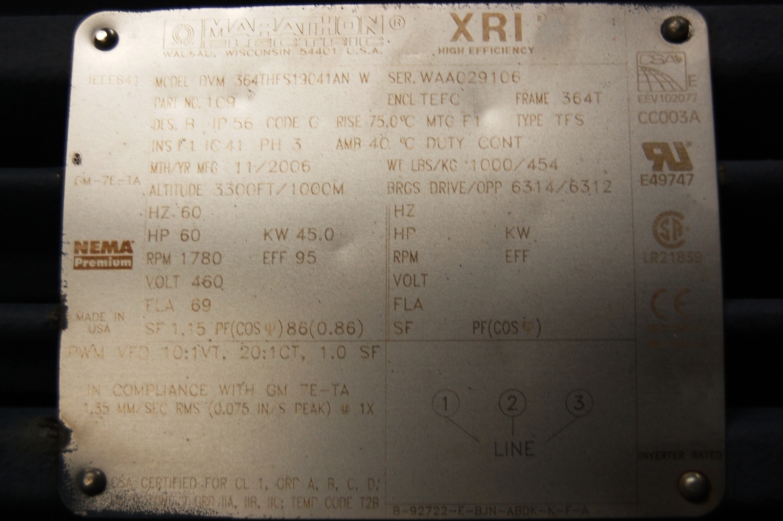 Leistritz Screw Pump and Motor Pump L2NG-116/180-AHGKI-G, 8" X 8", W ...