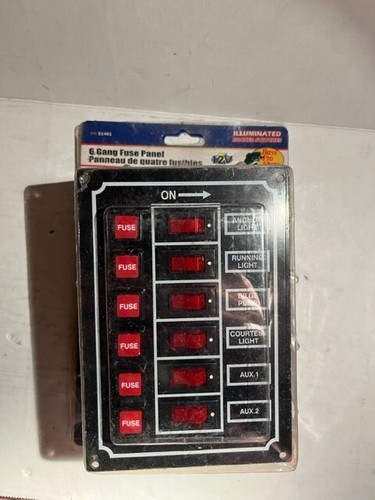 Bass Pro 6 Gang 12V Fuse Panel * Marine Boat * | eBay