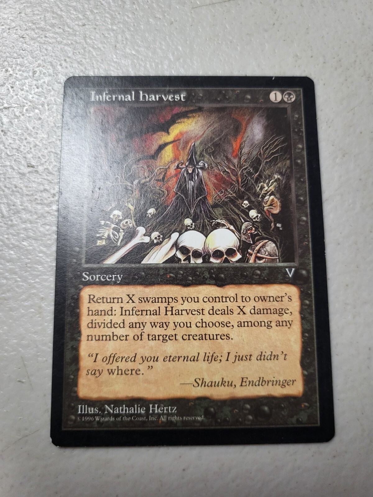 1x Infernal Harvest Magic the Gathering MTG Visions Single Card LP Free ...