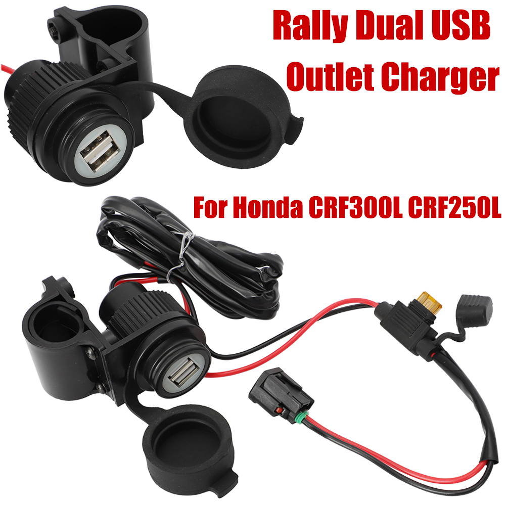 For Honda CRF300L CRF250L CRF Rally Dual USB Outlet Charger Socket ...