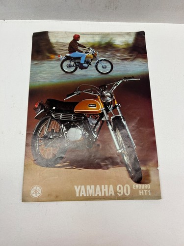 VINTAGE 1970S YAMAHA HT1 90 ENDURO DEALER SALES ADVERTISEMENT ORIGINAL ...
