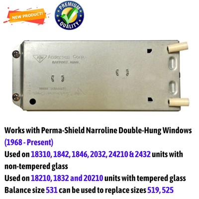 Sash Balancer Replace for 68-12 Narroline Double Hung Glass Window ...