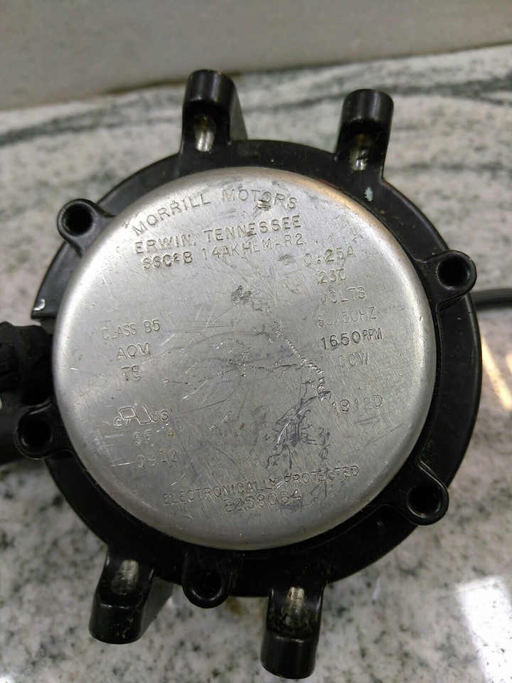 Morrill Motors SSC2B 14AKHEMAR2 Bearing Motor .25A 230V 1650 RPM ...