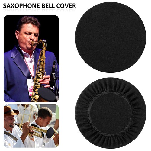2pcs Elastic Instrument Bell Covers 11CM Reusable Saxophone Bell Mouth ...