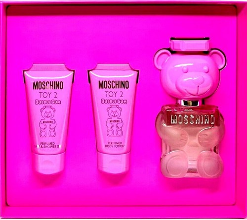 MOSCHINO TOY 2 BUBBLE GUM for Women 3 pc GIFT SET 1.7 oz EDT Spray ...