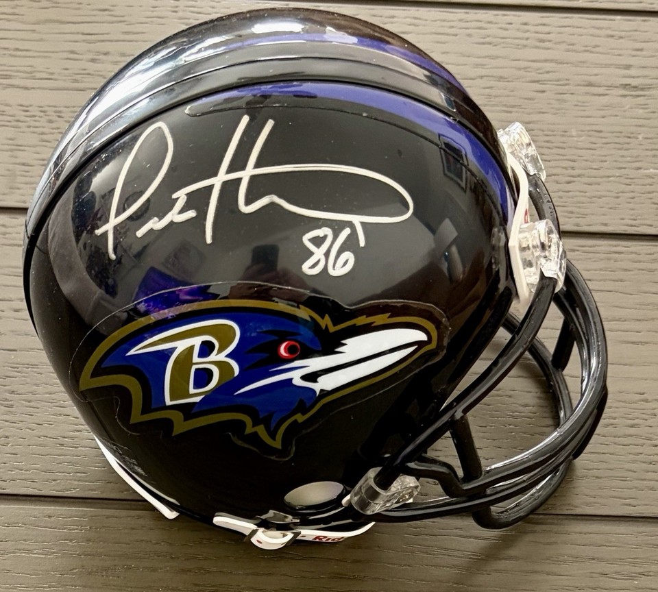 Todd Heap, Signed Autographed Baltimore Ravens Mini Helmet, Pro Bowl ...