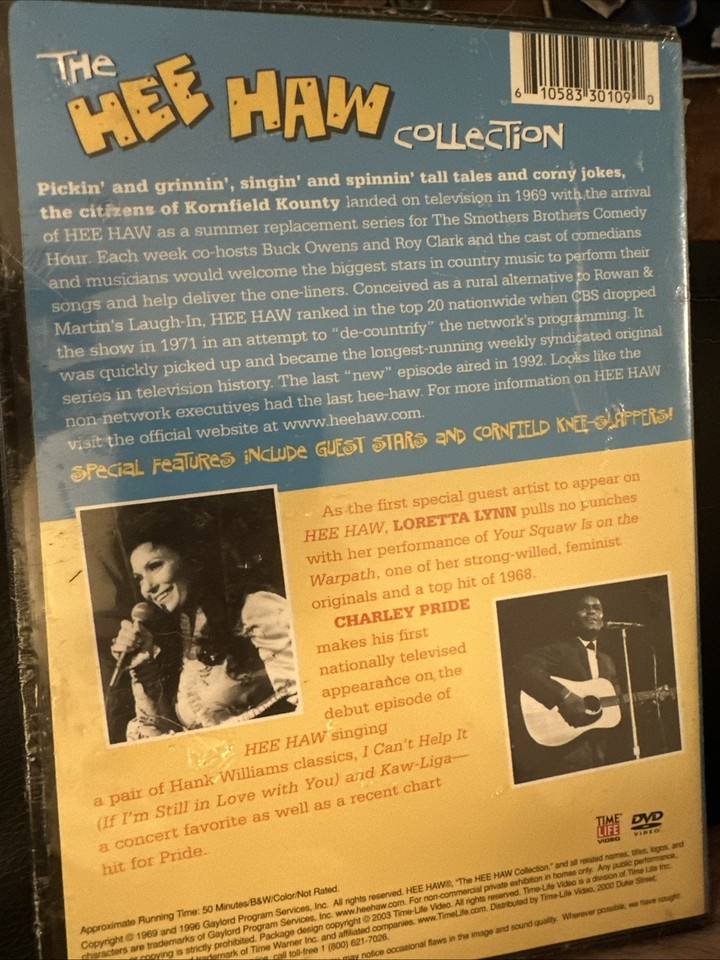 The Hee Haw Collection - Loretta Lynn & Charley Pride (DVD) | eBay
