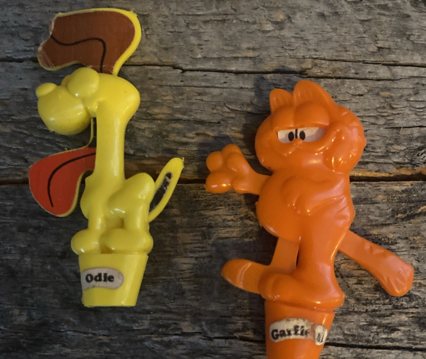 Lot Of Vintage Garfield Lot Pencil & Cake Toppers Sharpener Eraser ...