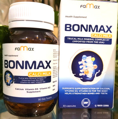 Bonmax Trucal Calci Milk Mineral Complex D7 Calcium Vitamin K2 Teeth ...