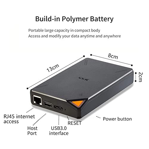 SSK 2TB Portable NAS External Wireless Hard Drive with Own Wi-Fi ...