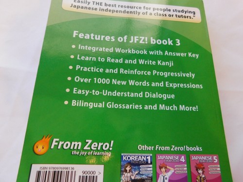 Japanese from Zero! 3 Proven Techniques to Learn workbook grammar Kanji ...
