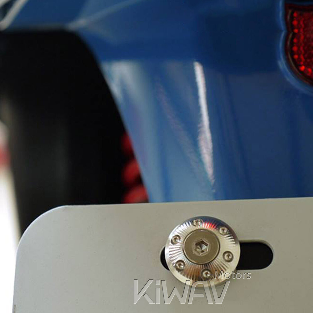 Silver Bolt Cap Deco CNC Dress-up Deco for Licence Plate Bolt 5mm 4pcs ...