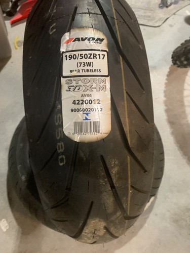 AVON TYRES STORM 3D X-M 190/50ZR17 AV66 REAR SPORT BIKE TIRE | eBay